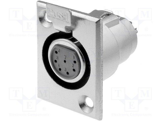 E44-Fiche din 8 broches male 270° à 1,00 € (Fiches DIN 8 broches Mâle (ou PSR 8))